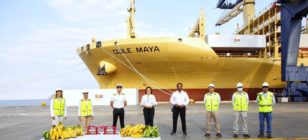 La motonave Dole Maya arribó al Puerto de Santa Marta en su viaje inaugural